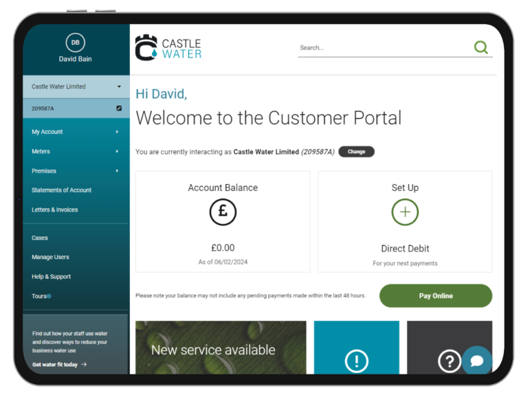 Billing Services | Castle Water